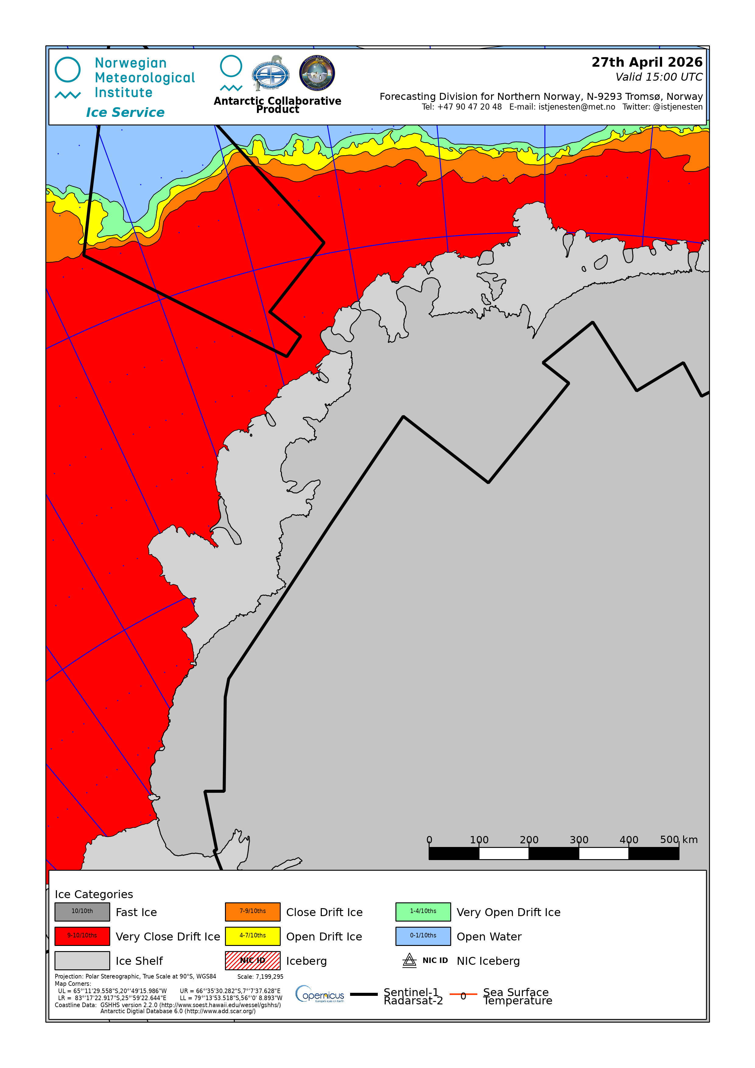 Ice Charts from Norwegian Meteorological Institute - Norwegian Ice ...